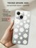 Чехол на Tecno Spark 40C / Текно Спарк 40C с принтом "Большие ромашки", прозрачн...