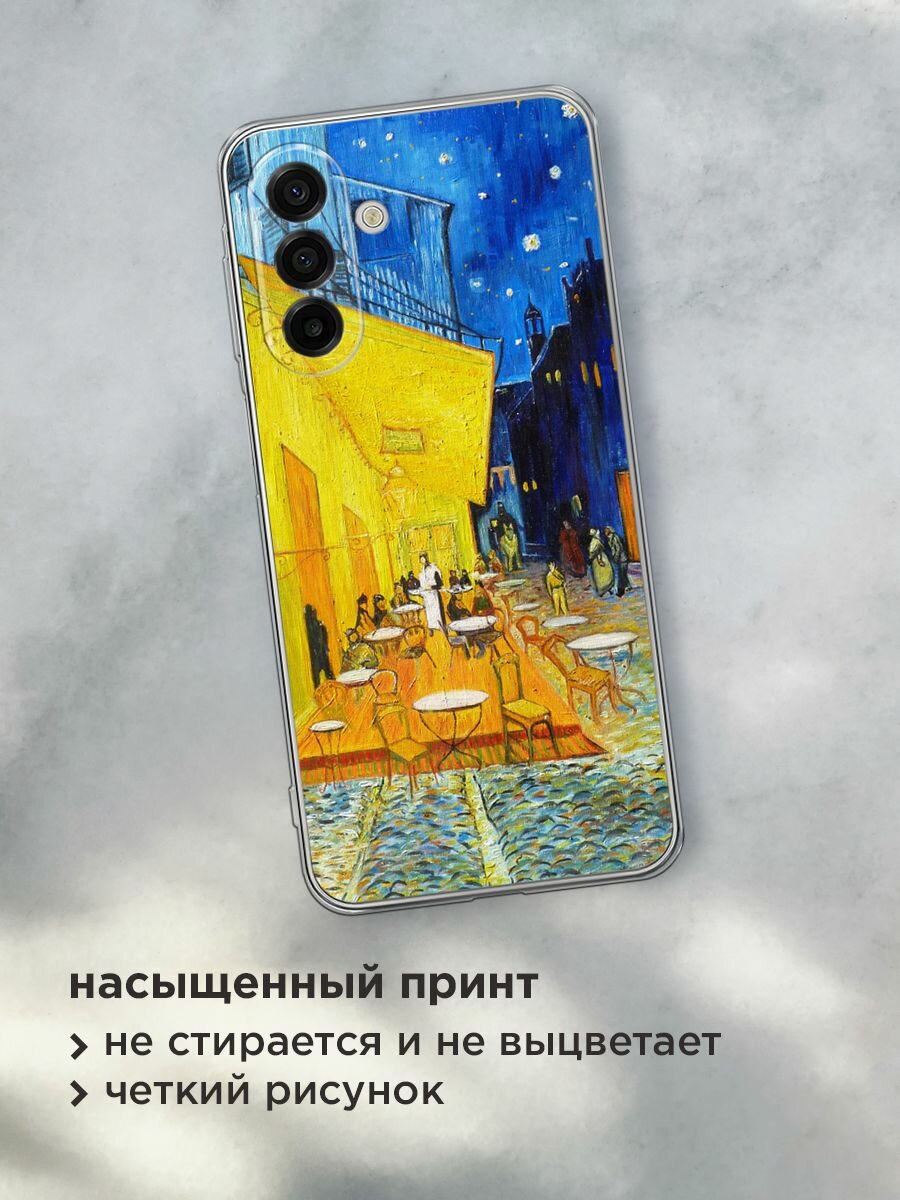 Чехол на Samsung Galaxy A17/A18 / Самсунг А17/А18 с принтом "Ван Гог Желтый дом" — фото 1