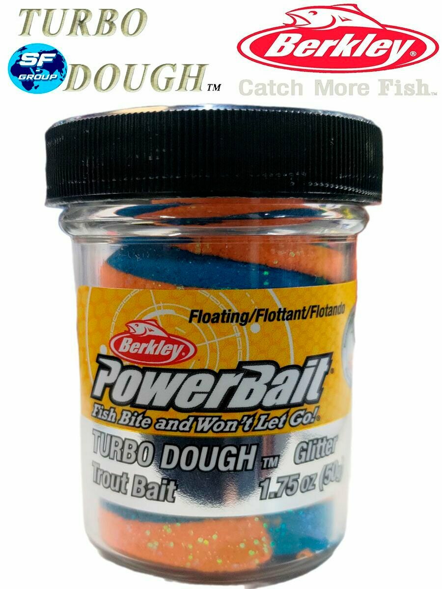 Паста Berkley PowerBait Turbo Dough Trout Bait Blue Mango 50g