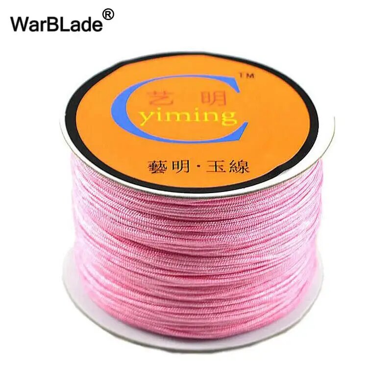 WarBLade хлопковый и нейлоновый шнур 0,8 мм, 1 мм, 1,5 мм, 2 мм, 1.5mm About 45m, Розовый