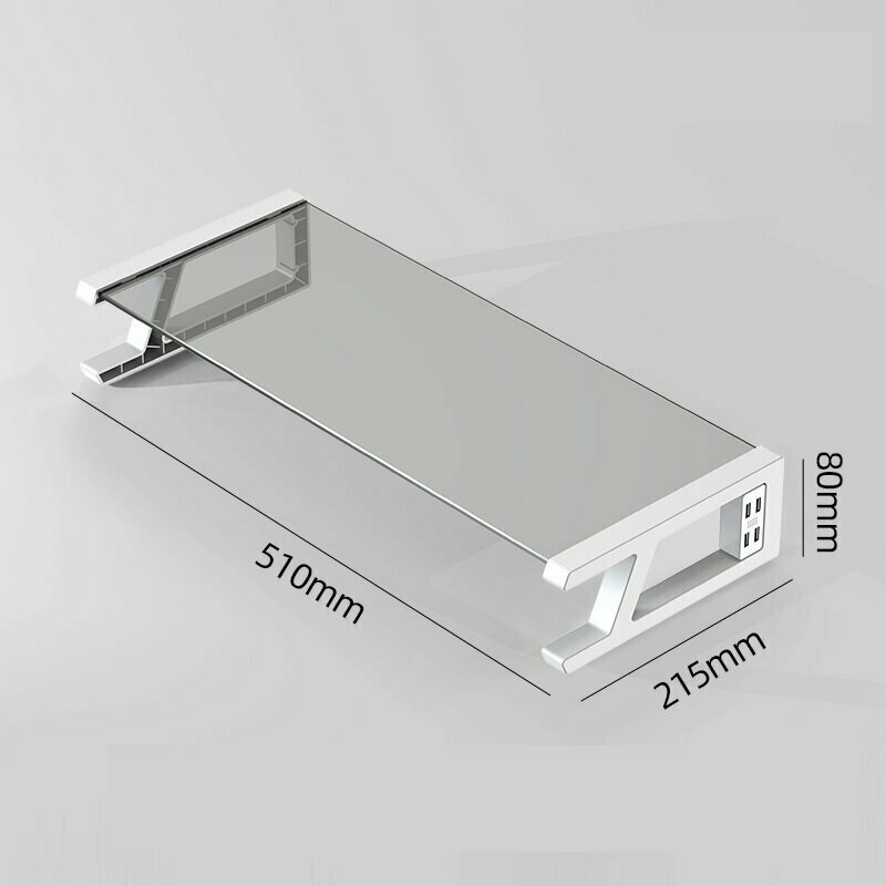 Дизайнерский столик подставка из лёгкого прочного стекла и USB выходами для всех ноутбуков и моноблоков для всех моделей Irbis Acer Lenovo Prestigi.