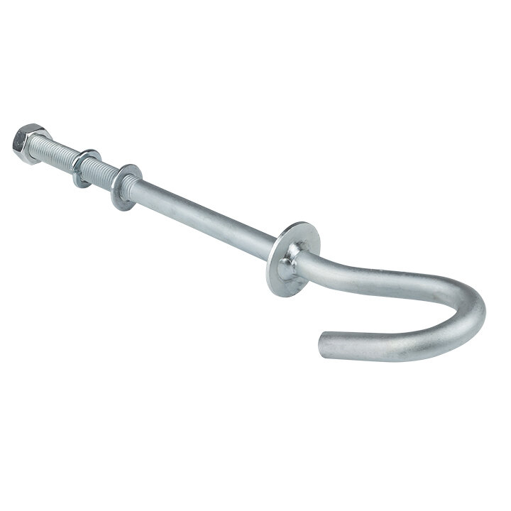 Крюк монтажный EKF сталь оцинкованная, серый, длина 35 мм