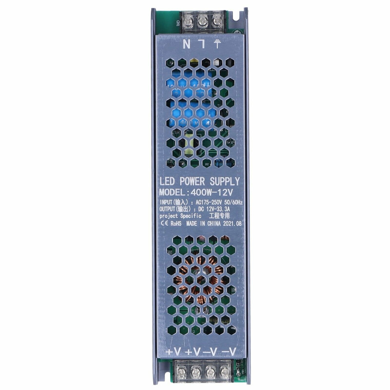 LED импульсный БП 400W, магнитный трансформатор, AC175-250V