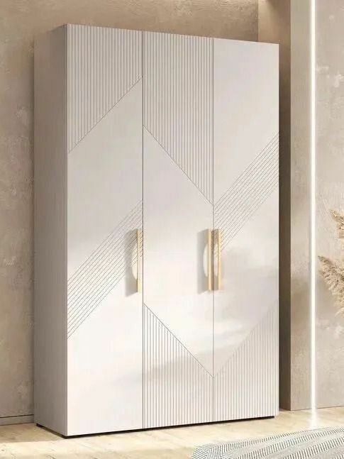 Шкаф распашной Ирис 3-х ств.(1350) (Кашемир, Кашемир) МИФ