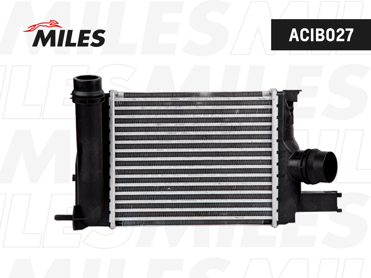 MILES Интеркулер RENAULT Duster 1.5dCi / Arkana 1.3T 10-/ Logan II/ Sandero 1.5TD / Clio 0.9-1.6/ 1.5TD 12-