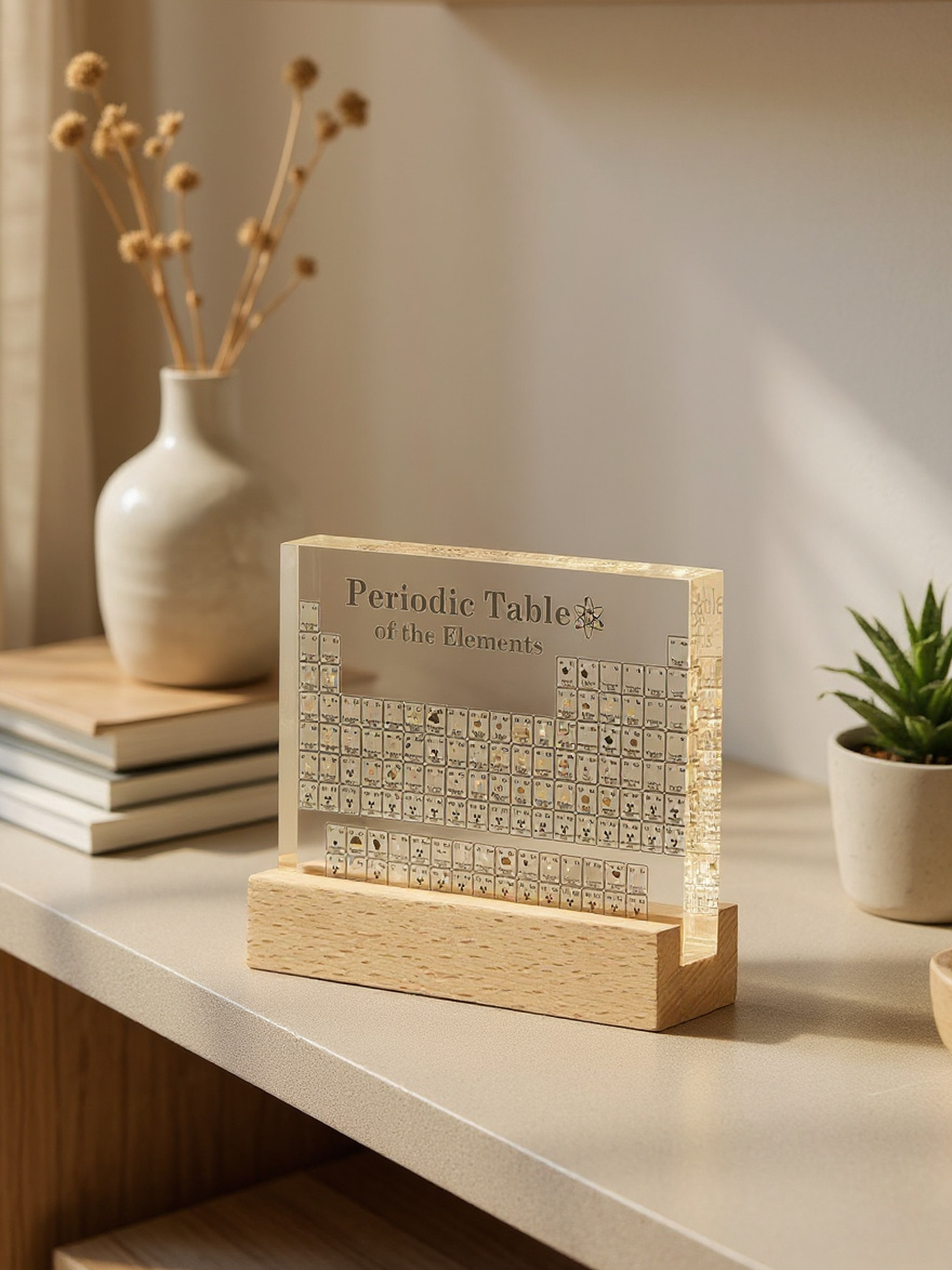 Набор элементов таблицы Менделеева с 83 образцами, акриловая подставка, подарок для любителей химии и науки