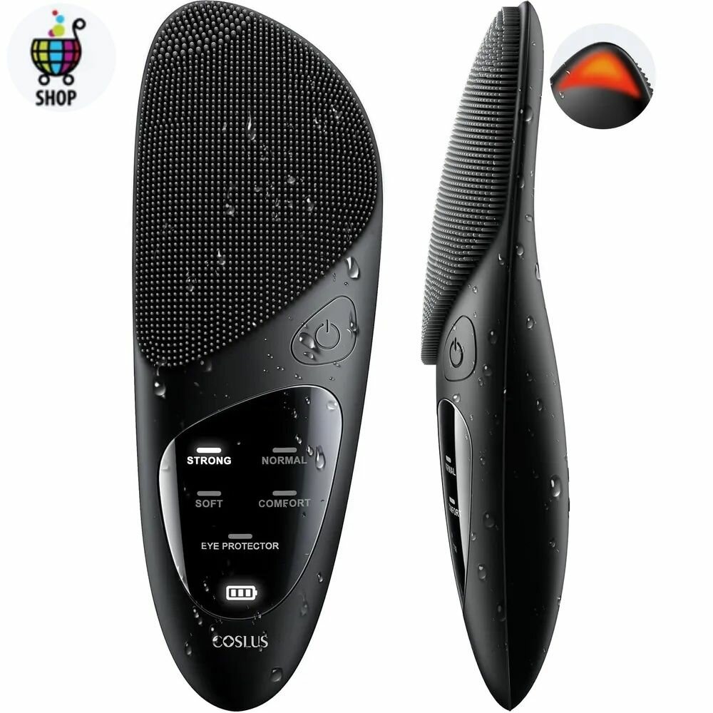 Массажер для лица электрический 5 в 1. Силиконовая щетка для умывания лица массажная . Умывалка - щеточка Водонепроницаемая