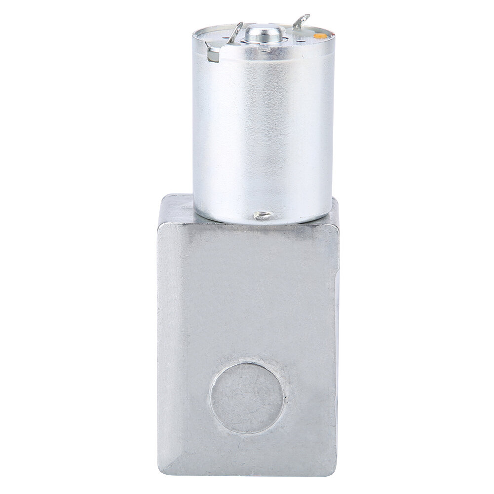Wide Applications 12V DC Metal Gear Reduction Motor, 10Kg. Cm Turbo Worm Geared Durable for Vending Machines Boat Car Automatic Monitoring