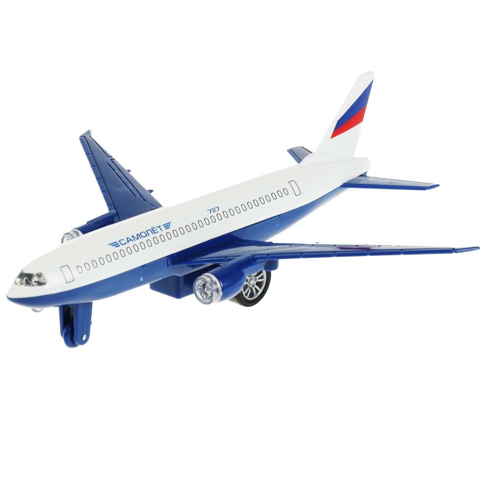 Самолет Технопарк пассажирский, инерционный, свет, звук, 18.5 см 1792842-AIRF-R2