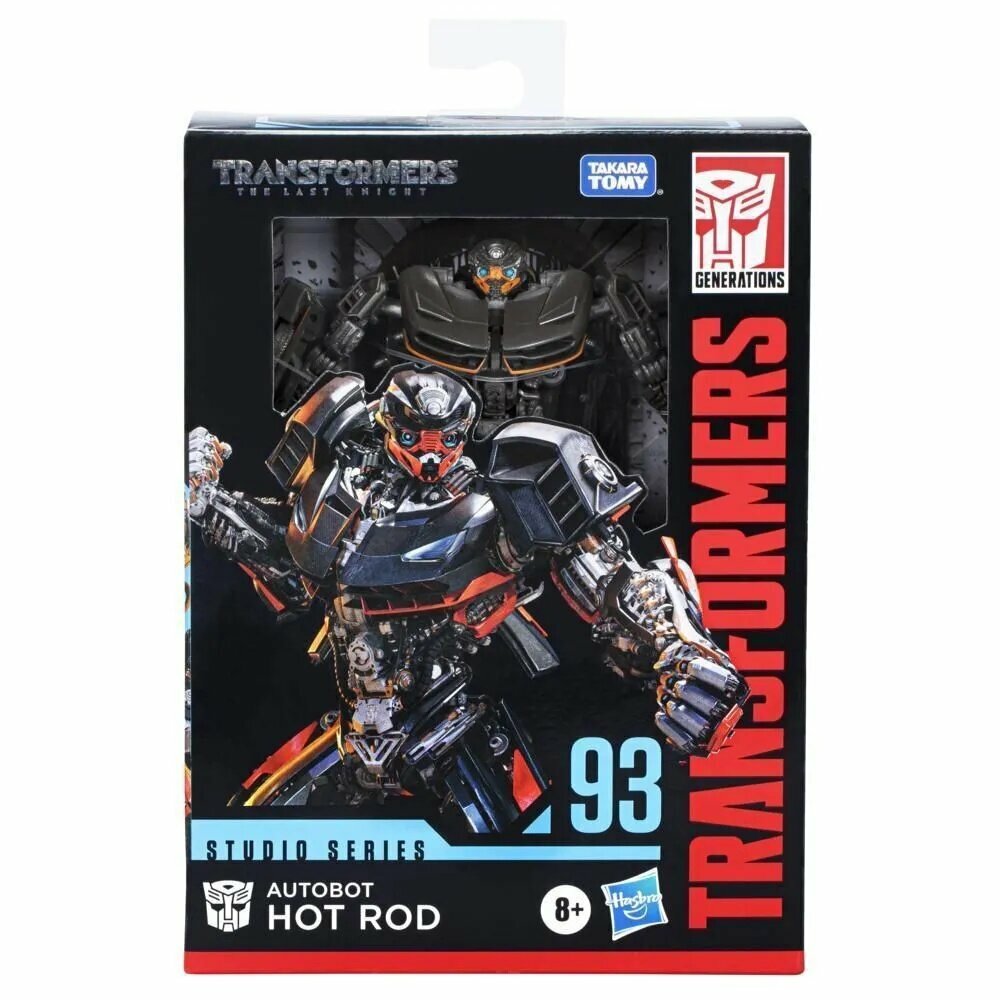 Трансформеры игрушки Hasbro Transformers Toys Studio Series SS93 Deluxe Transformers: The Last Knight Autobot Hot Rod (11.5cm) F3169