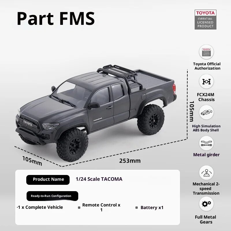 Радиоуправляемый внедорожник FMS Tacoma 1/24