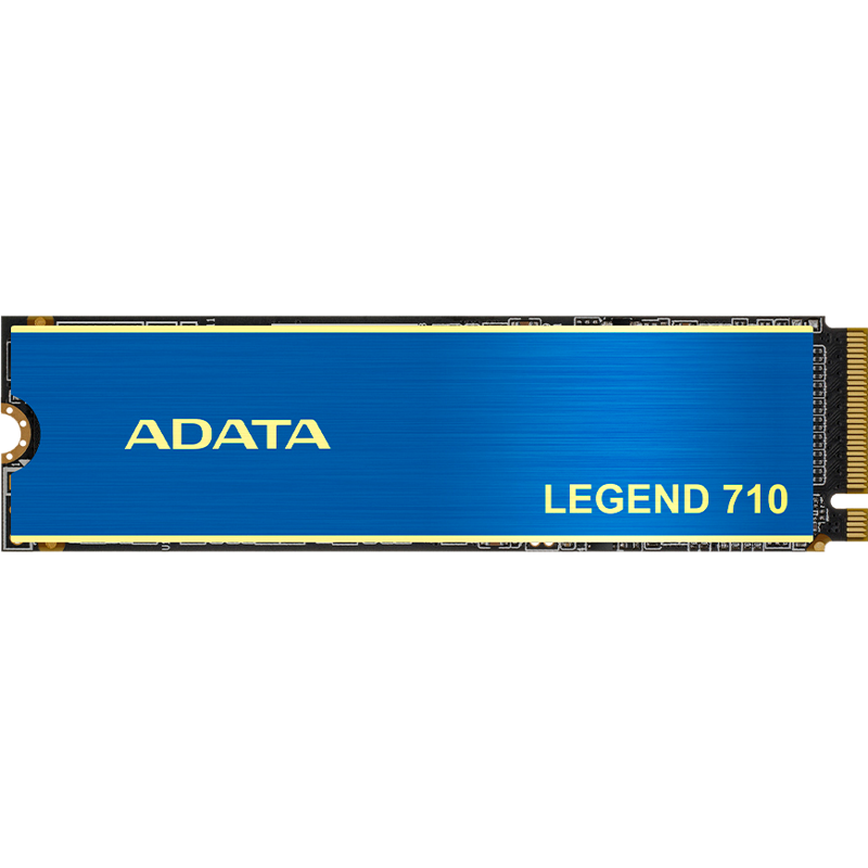 Твердотельный накопитель ADATA SSD LEGEND 710 ALEG-710-2TCS, 2048GB, M.2(22x80mm), NVMe 1.4, PCIe 3.0 x4, 3D NAND, R/W 2400/1800MB/s, IOPs 200 000/150 000, TBW 520, DWPD 0.23, with Heat Sink, гарантия 3 года
