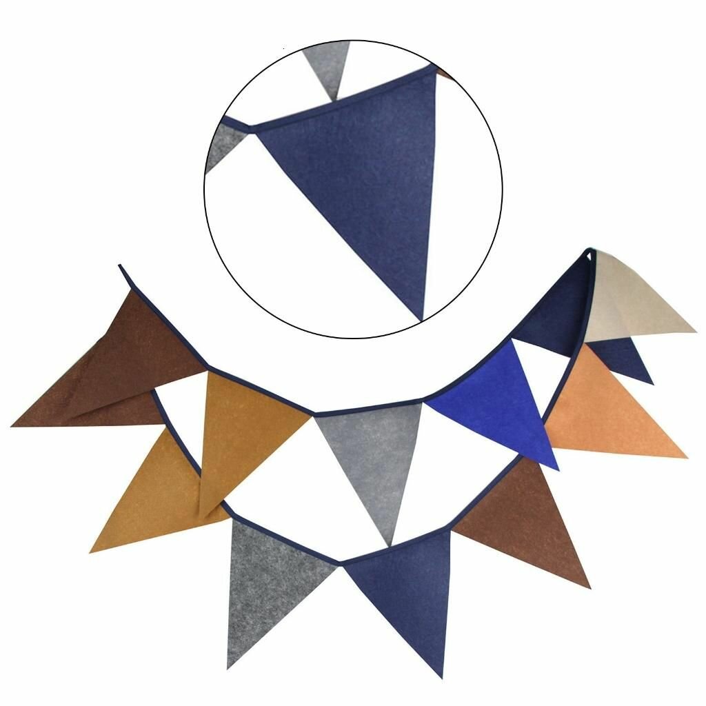 Красочные гирлянды и флажки для рождественского украшения детской комнаты, Кофе