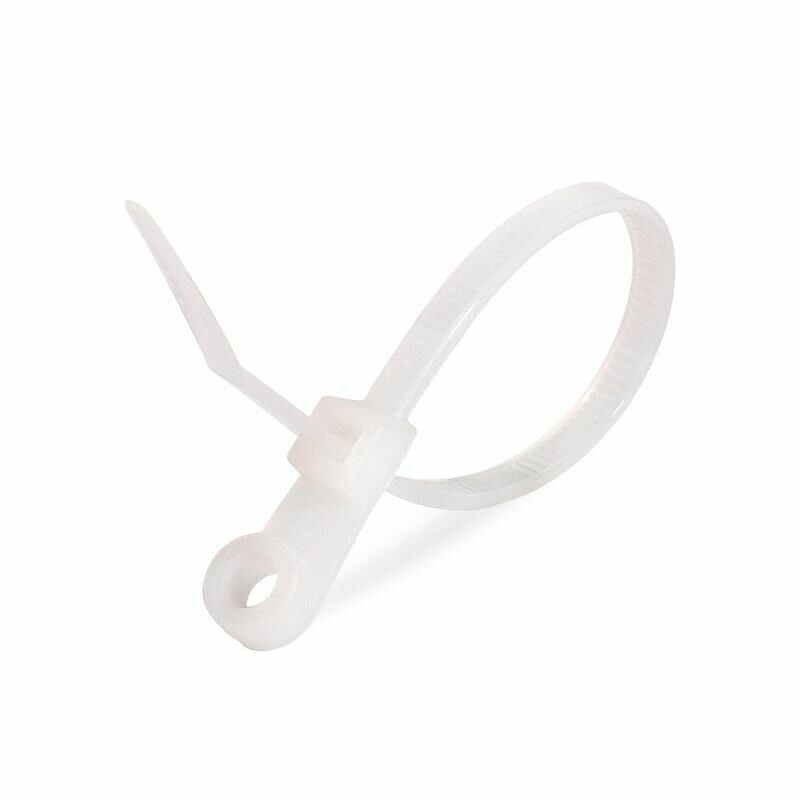 Набор стяжек кабельных КВТ КСО 5х220, нейлоновые, белые, 100 шт