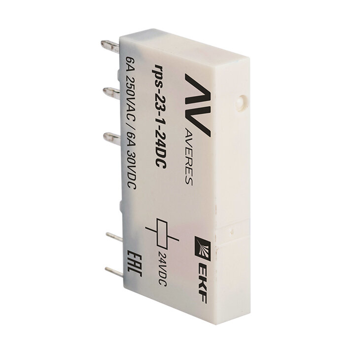 Реле EKF РП slim 23-1 6A 24В DC Averes, коммутационное