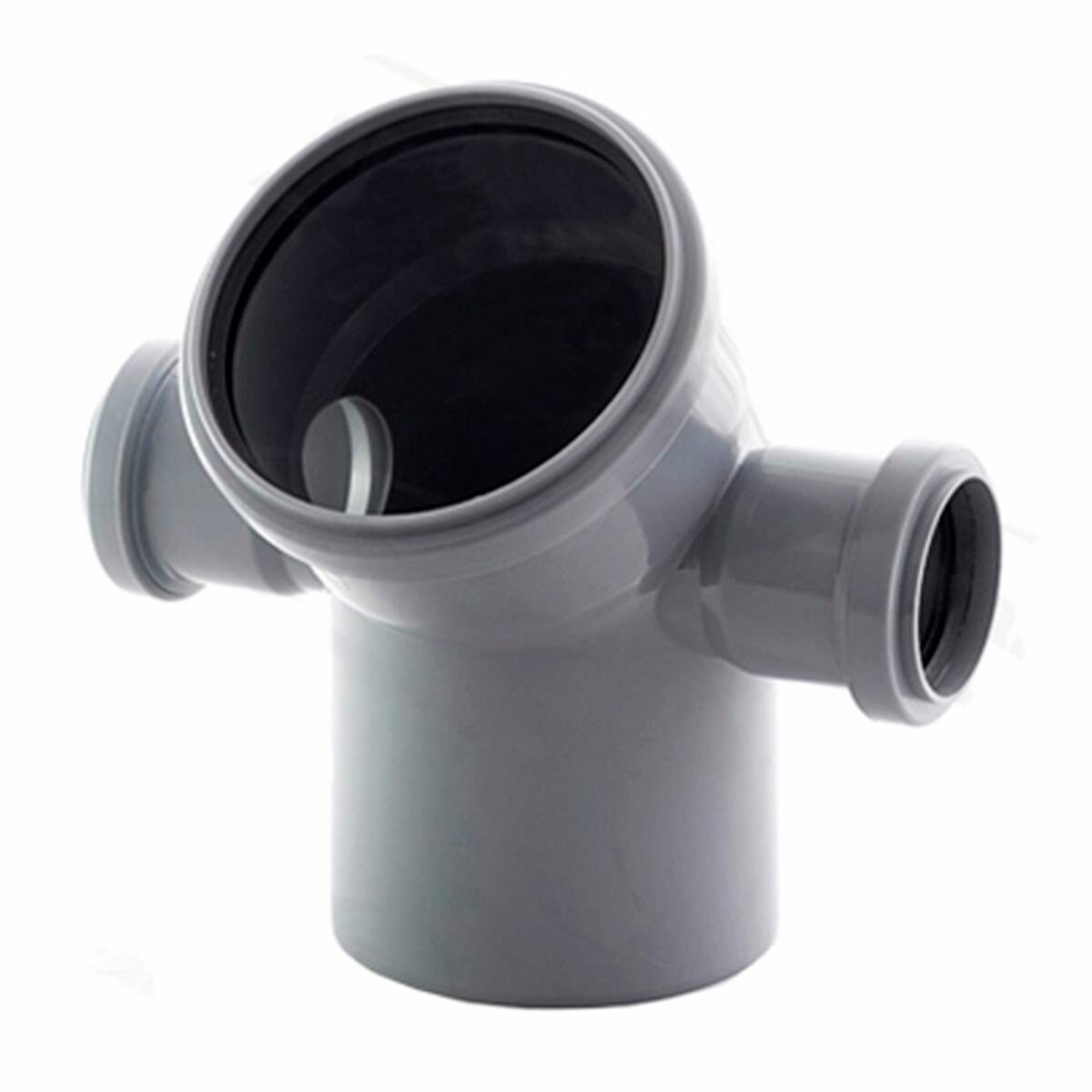 Отвод канализационный Lammin внутренний, 110 мм, 45 градусов, 2 выхода 50 мм, полипропилен