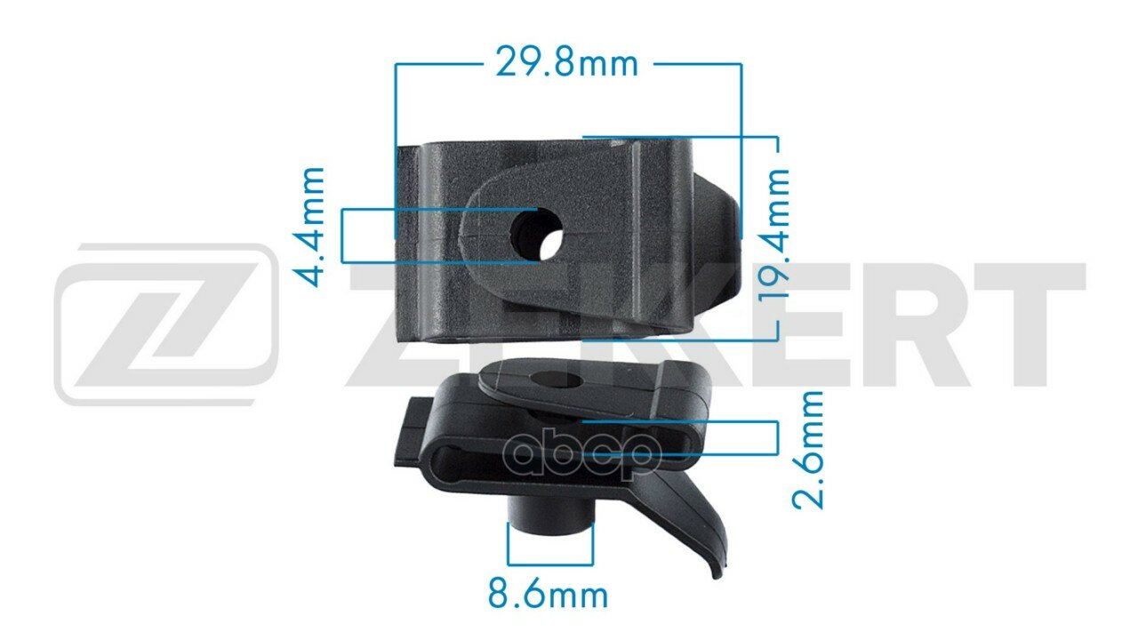 Клипса крепёжная General Motors Mazda Toyota (миним. кол-во заказа 10 шт) Zekkert арт. be-2374