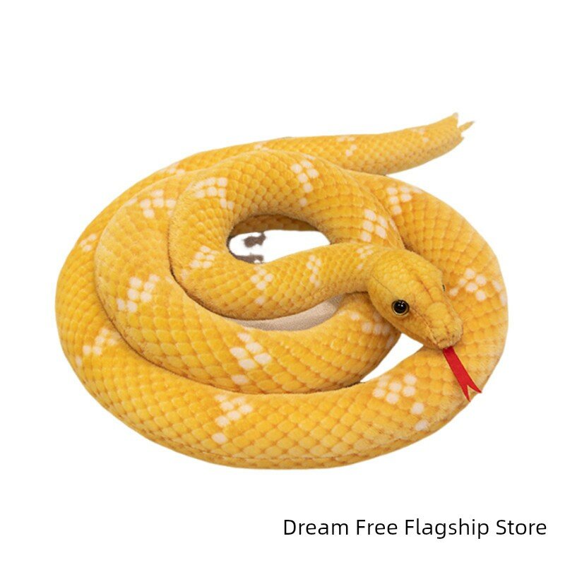 Игрушечная плюшевая модель крупного питона, реквизит для розыгрышей, подарок на день рождения для мальчиков Водяной