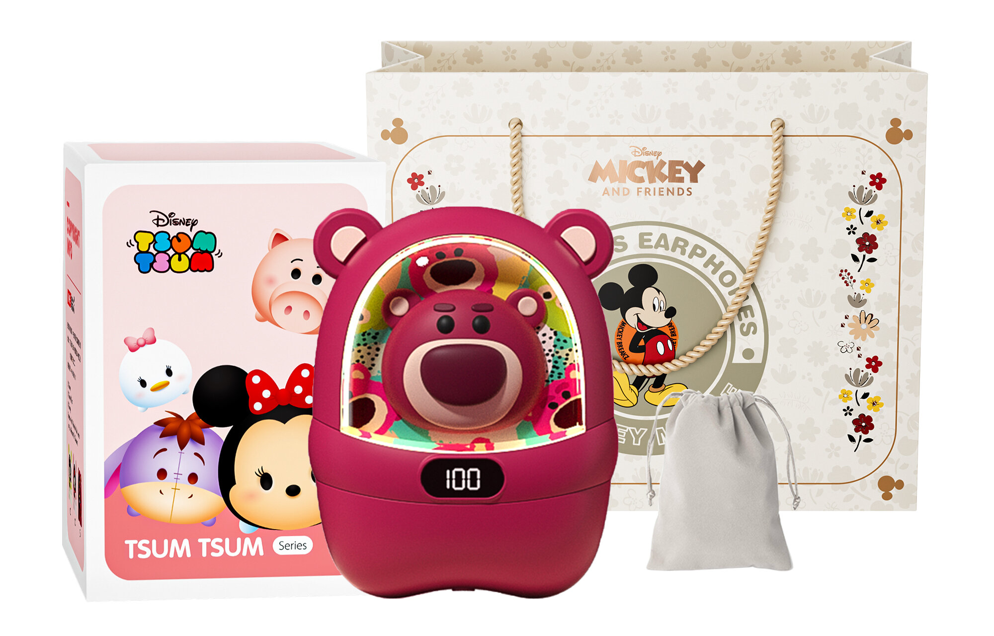 Согреватели для рук Disney, цвет: strawberry bear 【gift bag】, удобные, компактные, идеальны для подарка