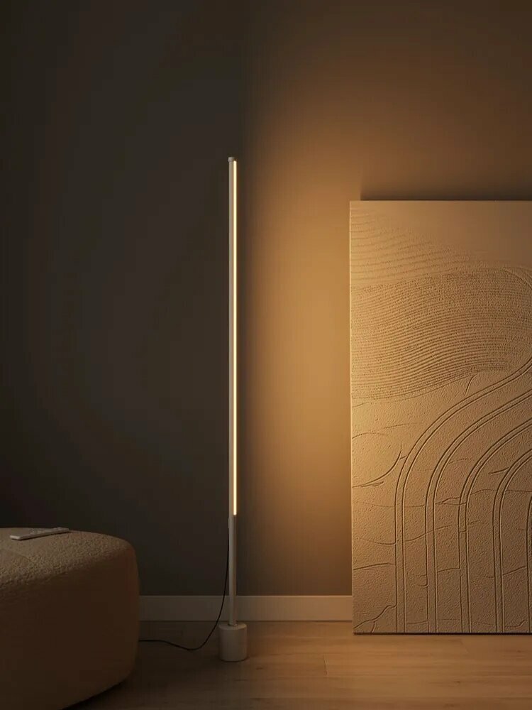 Торшер современный белый LED с пультом