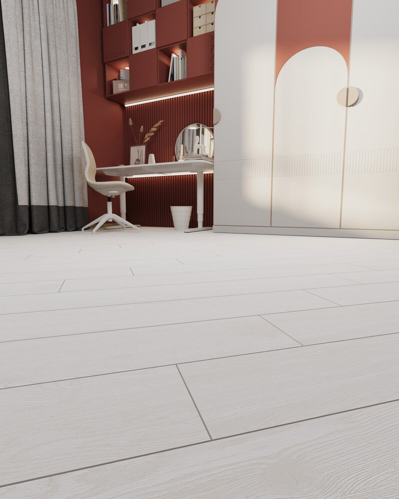 Виниловый ламинат SPC CronaFloor Wood 4V Дуб Белёный ZH-81117-2 (в уп. 10 шт./2.16 кв. м)