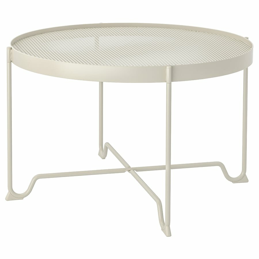 Журнальный столик IKEA KROKHOLMEN, садовый, бежевый, 73 см, 803.364.66