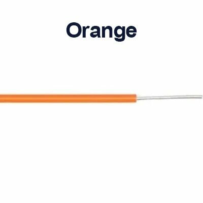 UL1007 Одножильный медный провод 26-14 AWG 26AWG, Оранжевый, 5 meters