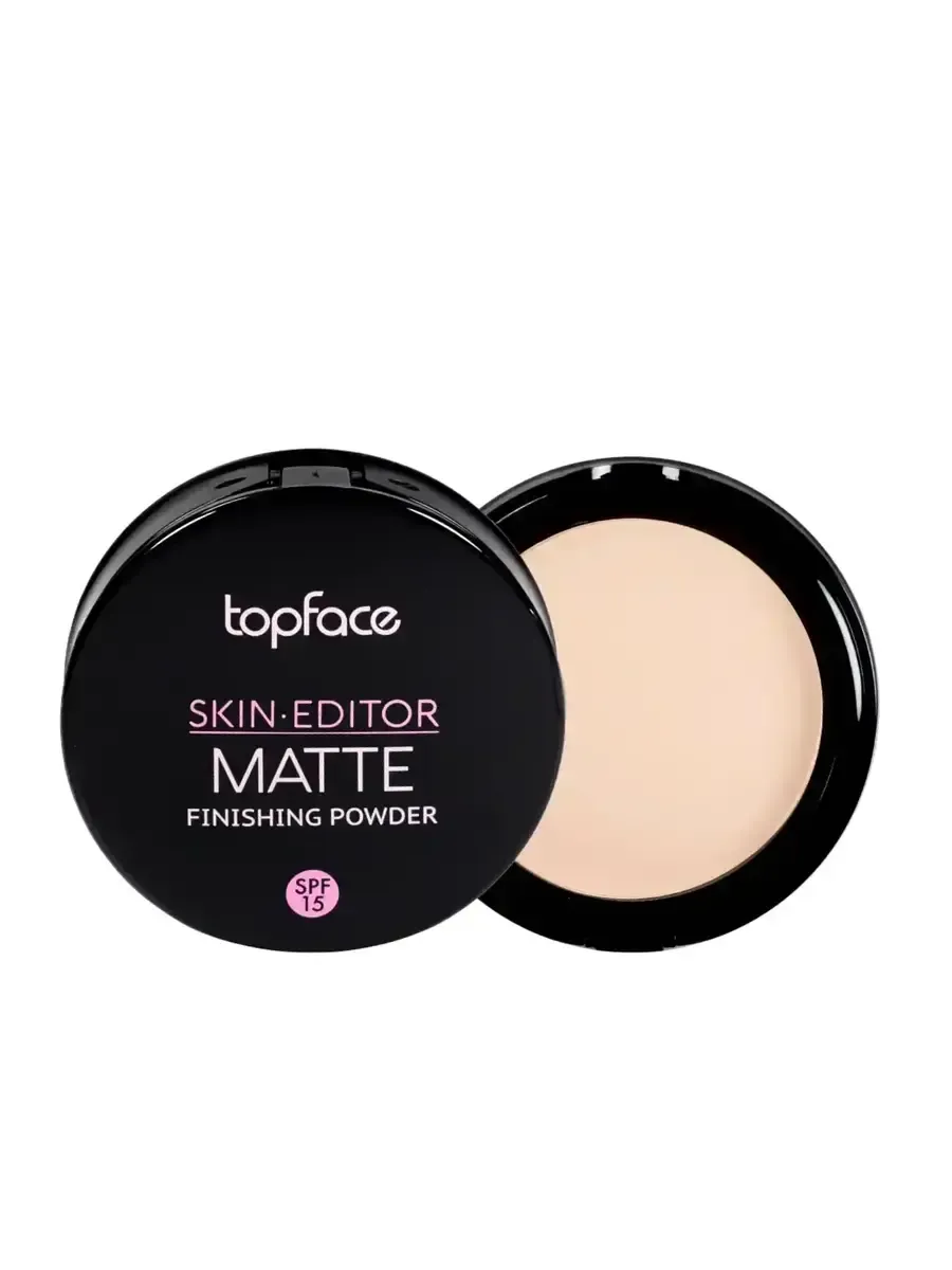 Пудра Topface Skin Editor Matte Finishing Powder, Компактная матовая, 002