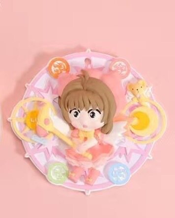 Санрио Сакура Карта Каптор Незакрашенная фигурка для рисования, 3D скульптура, детский набор