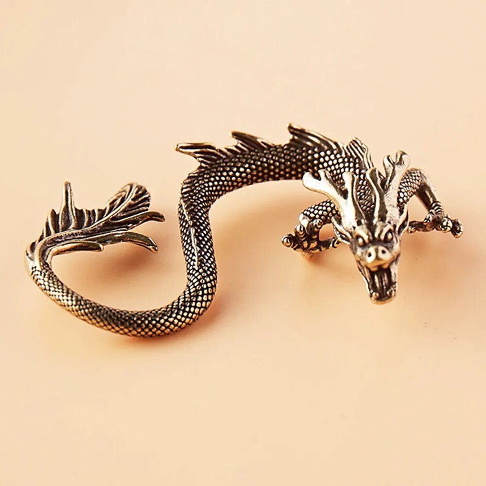 Латунная статуя китайского дракона