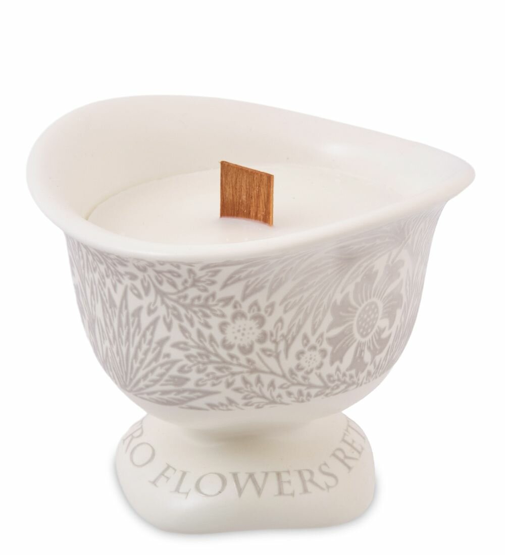 Подсвечник со свечой 'Retro flowers'