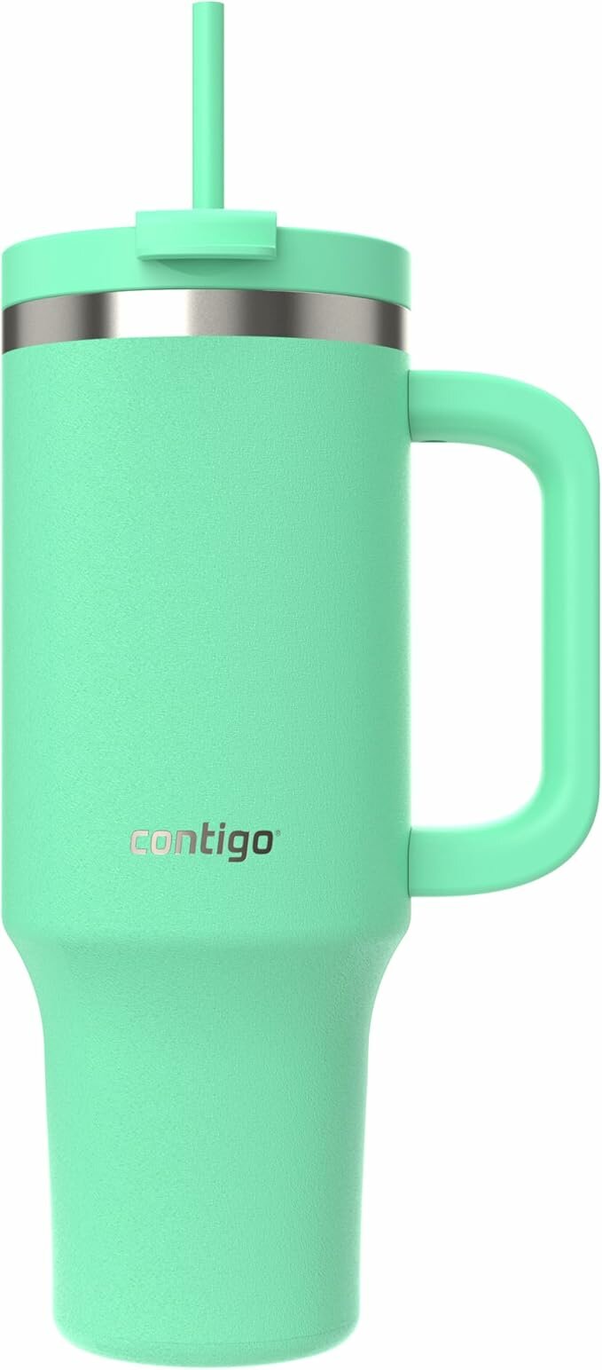 Термокружка Contigo Streeterville из нержавеющей стали 1.2 л с вакуумной изоляцией, цвет салатовый