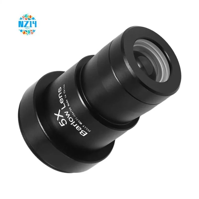 (T O Q G) 1,25-дюймовая 5-кратная линза Барлоу, полностью металлическая зеленая пленка с резьбой M42 совместим стандартного астрономического окуляра телескопа