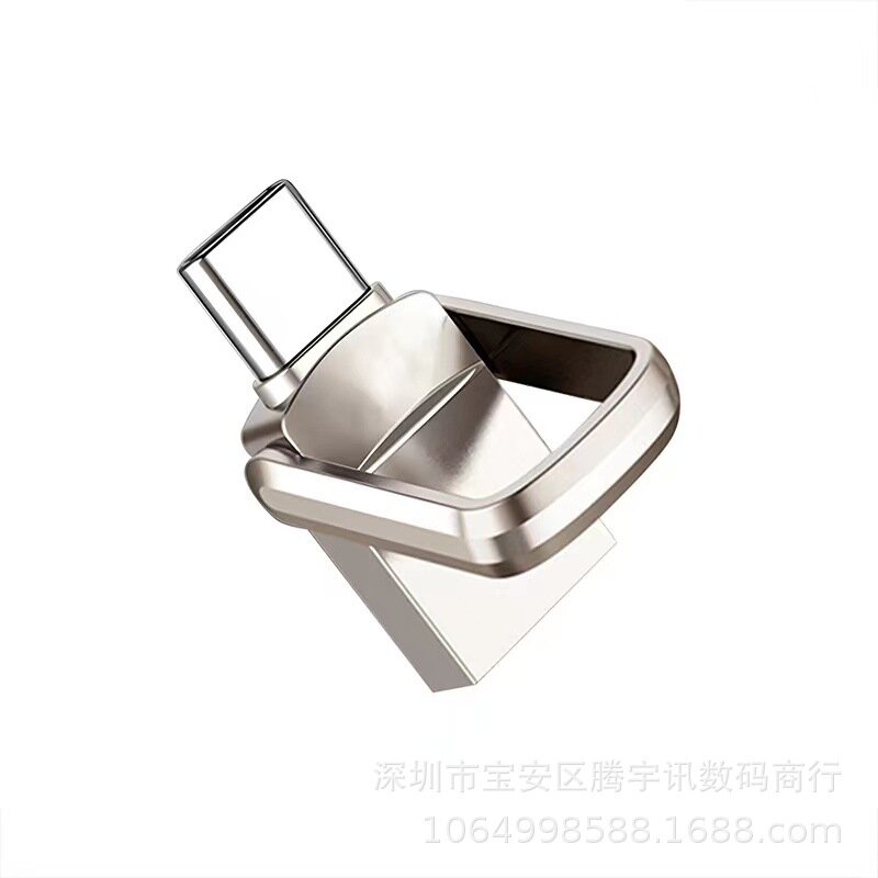 Флеш-накопитель USB для мобильных телефонов большой емкости 1 ТБ/2 ТБ, 2-в-1, с разъемом Type-C, для использования как в компьютере, так и в автомобиле.