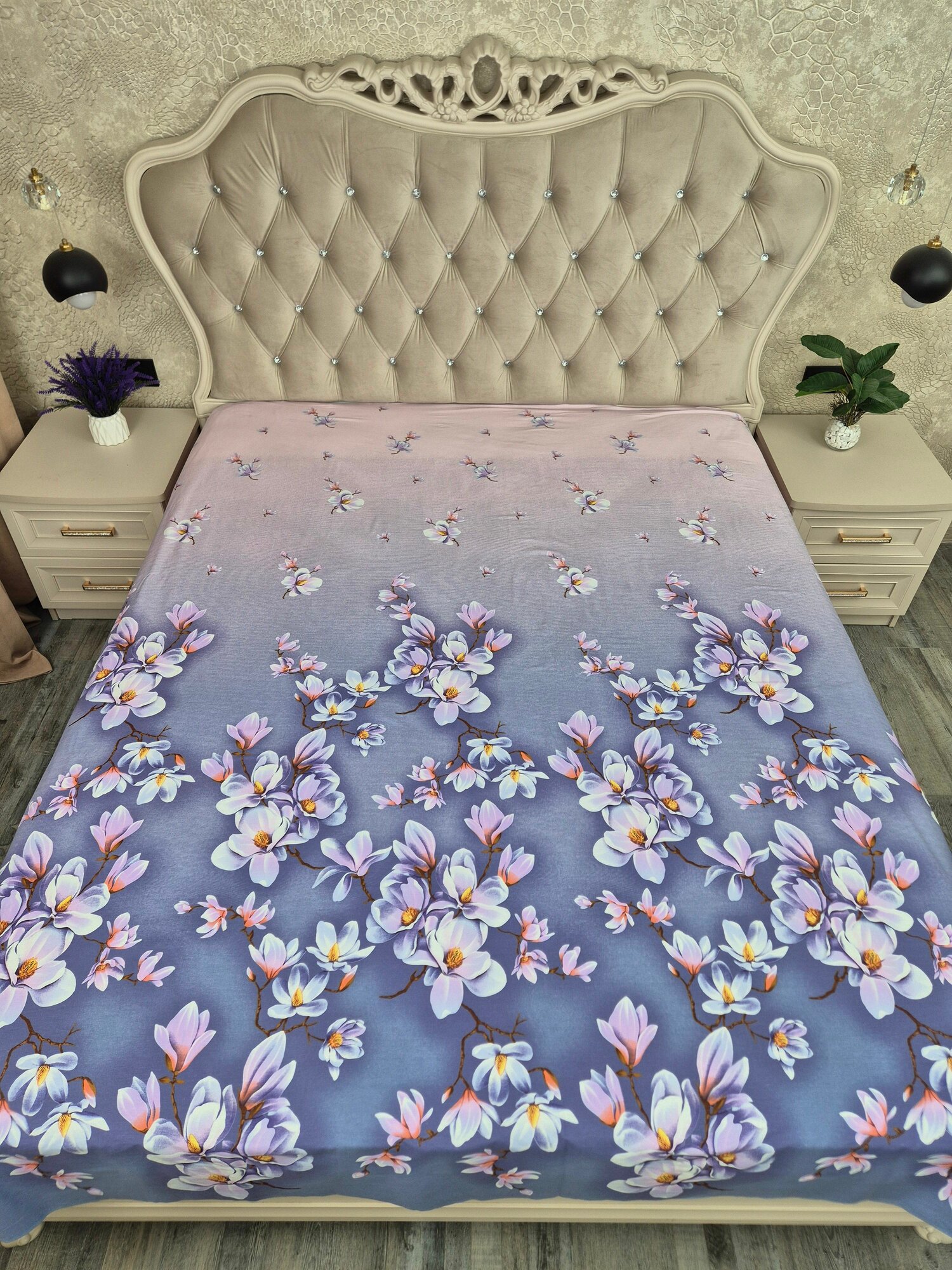 Простыня Бязь классическая Евро 220\240см Хлопок 100% производство Иваново плотность 120 гр/м2