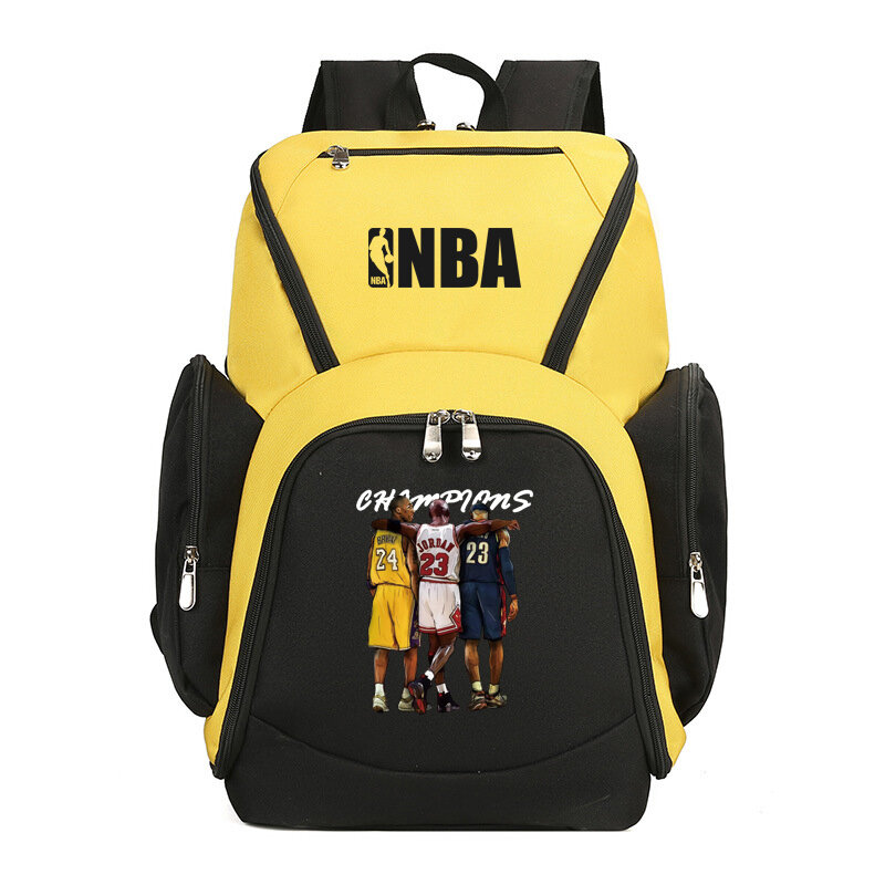 2026 Большая вместимость баскетбольная сумка Коби, тренировочный рюкзак, хранение, рюкзак Джеймса, Керри, Айверсона, Дюранта, Уэйда