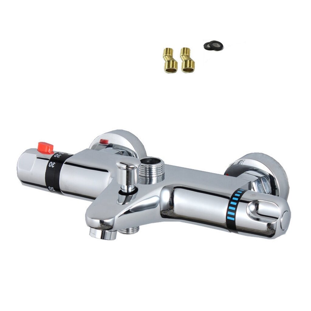 Термостатический смеситель для душа с кнопкой безопасности Смеситель для душа Клапаны контроля температуры Аксессуары для душа