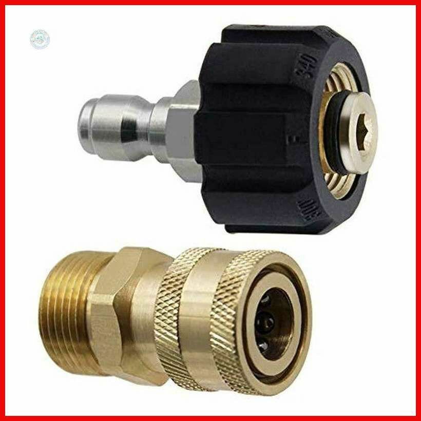 Адаптеры M22-14 мм для мойки высокого давления, быстросъёмное соединение 1/4", комплект переходников из нержавеющей стали и латуни, универсальная запчасть для шланга и насоса