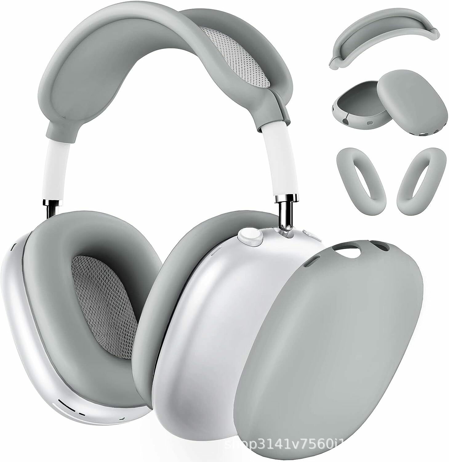 Чехол для наушников AirPods Max, силиконовый чехол для наушников, защитный чехол для Bluetooth-наушников Apple, защитный чехол для наушников