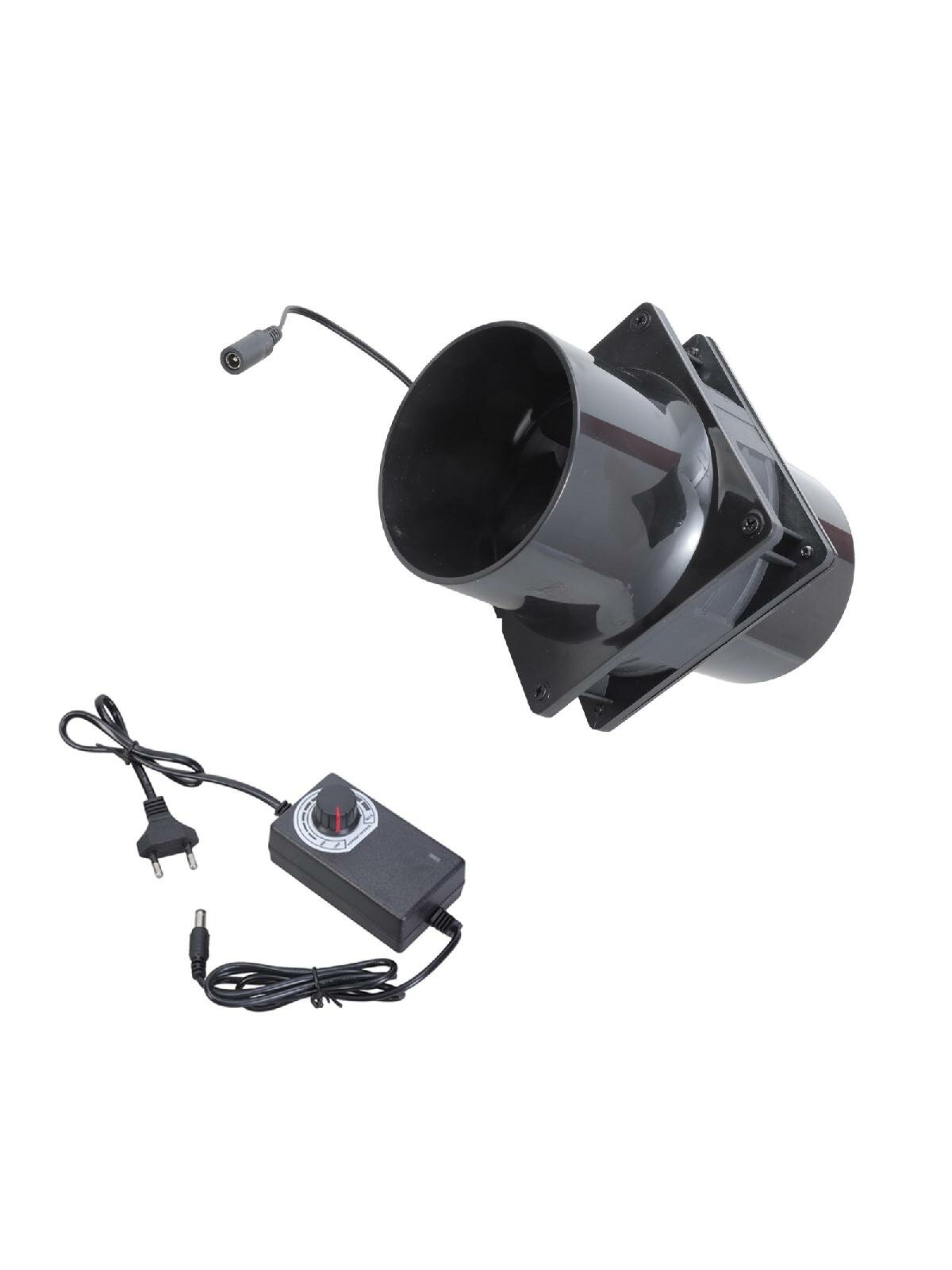 Канальный вентилятор европейского стандарта 12 см с 2 воздуховодами 12V2.7A воздуходувка