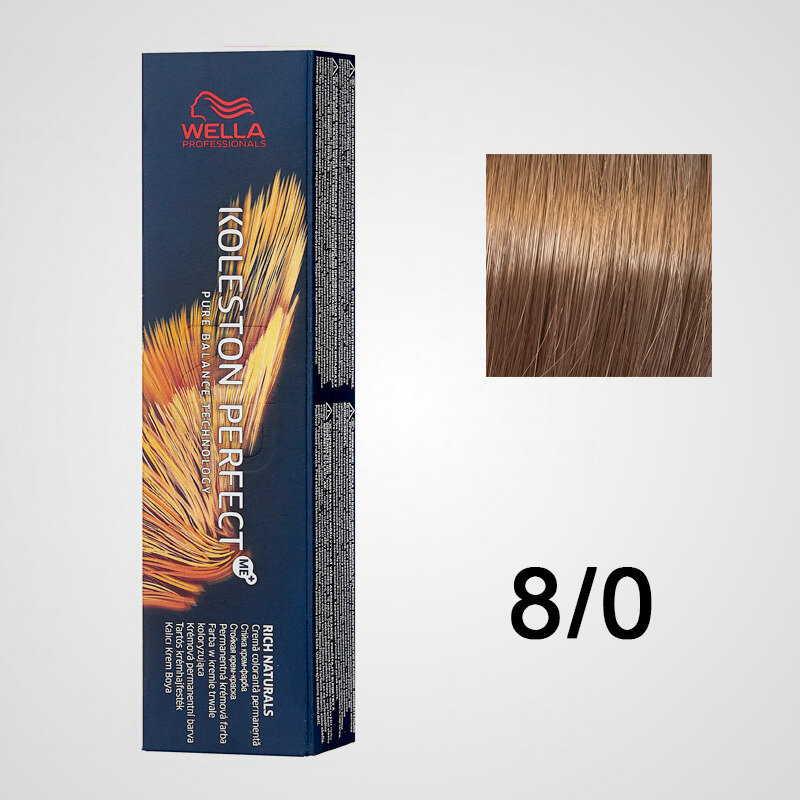 8/0 Стойкая крем краска Koleston 60мл WELLA Koleston perfect 8/0 Краска 60 мл