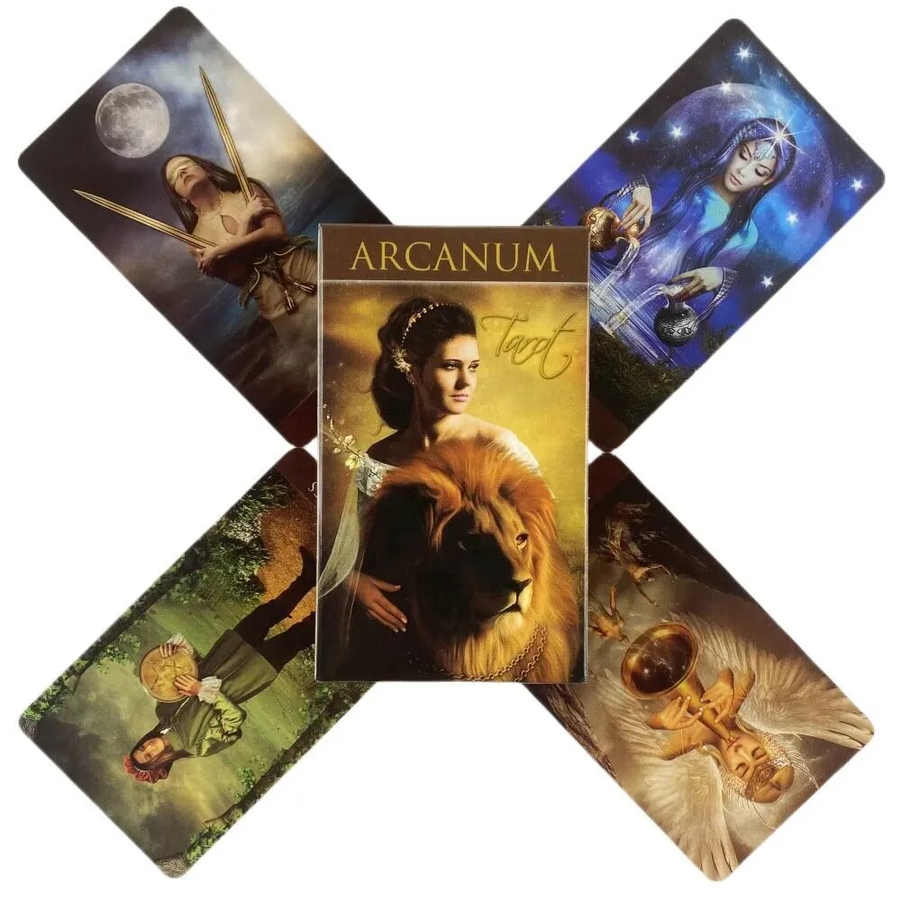 Карты Таро Аркан/Arcanum Tarot,78 шт, Гадальные карты