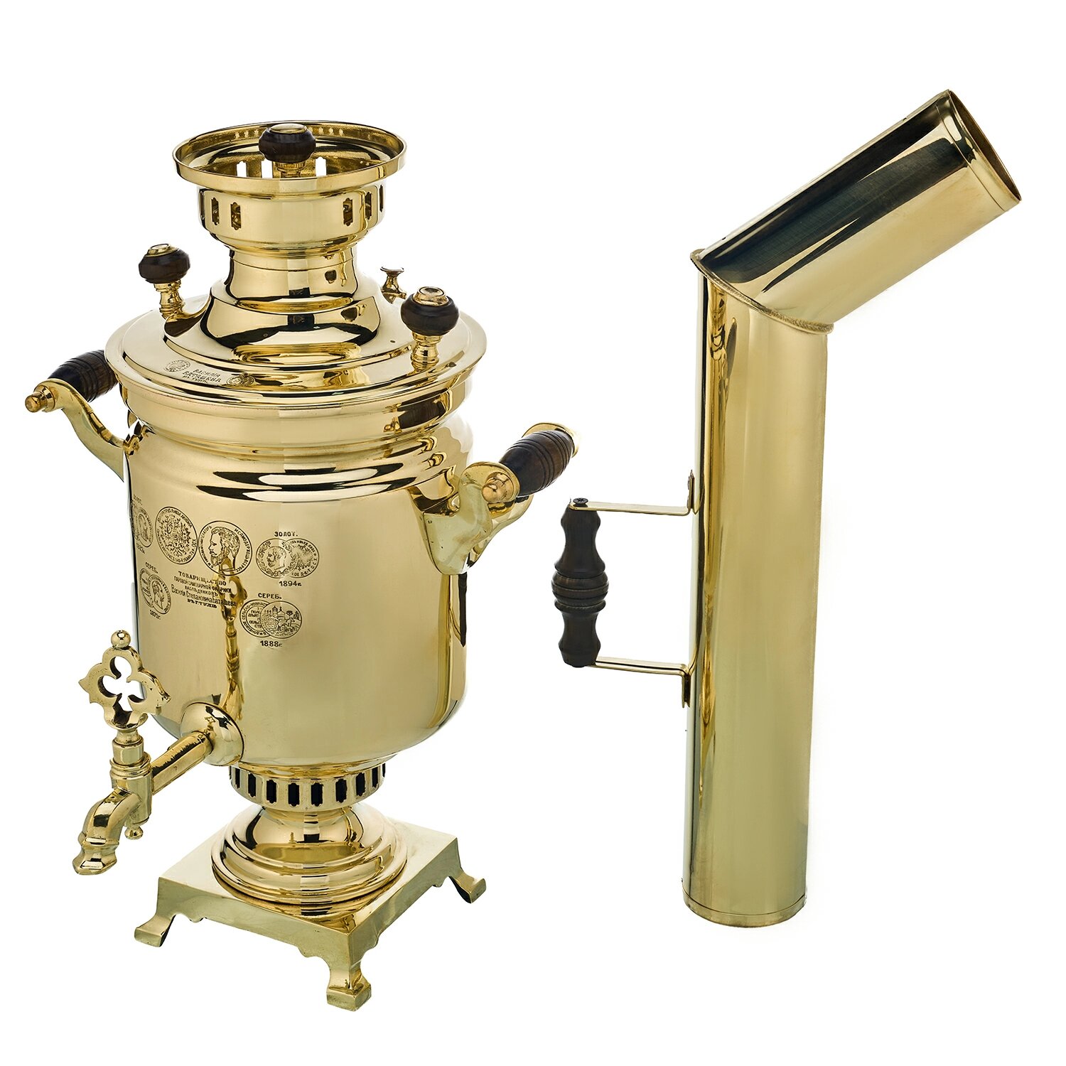 Самовар жаровой 3 л медальный. Клейма Баташева