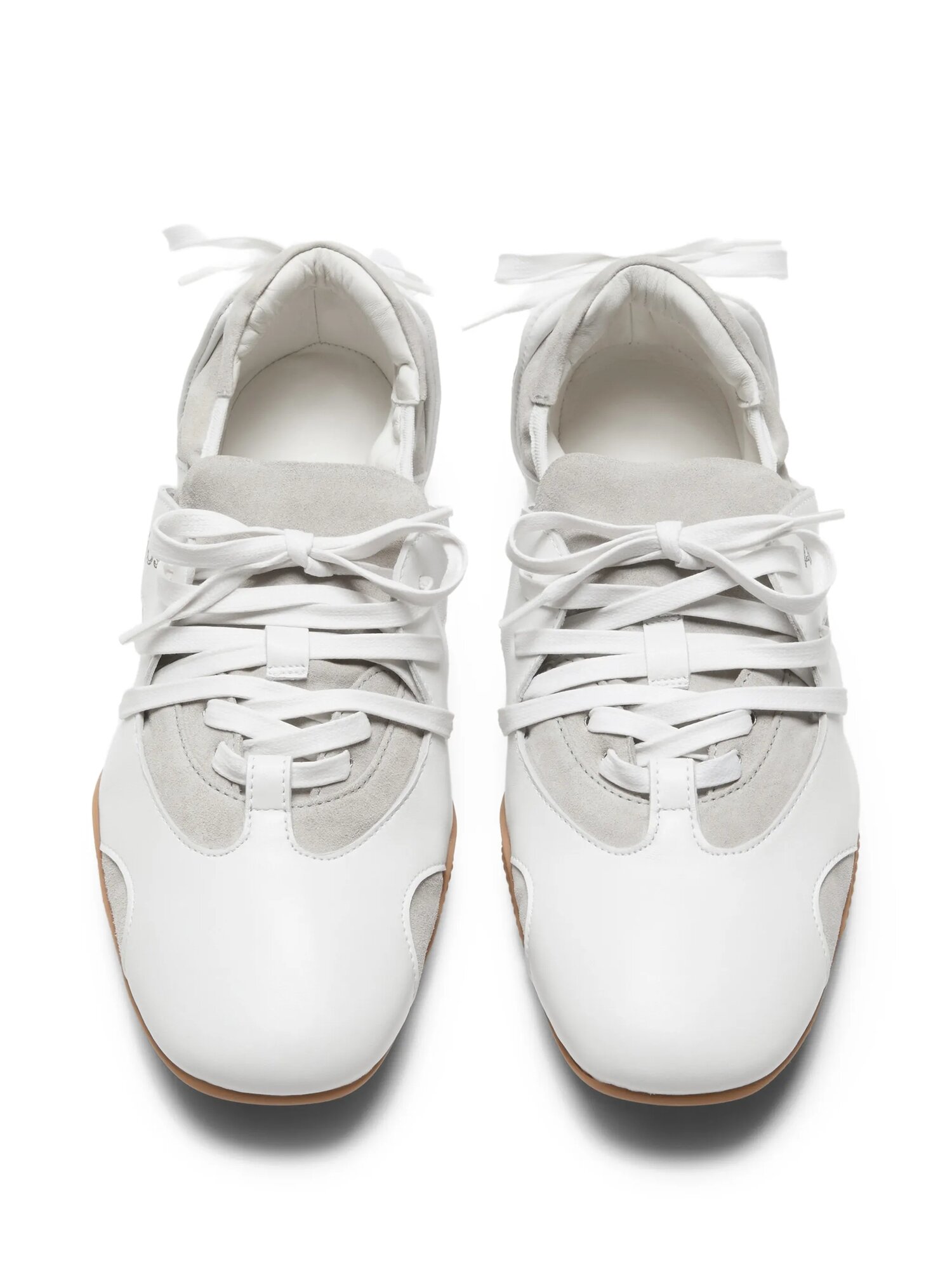 Кроссовки Acne Studios Cut-out panelled sneakers, размер 43, белый — фото 1