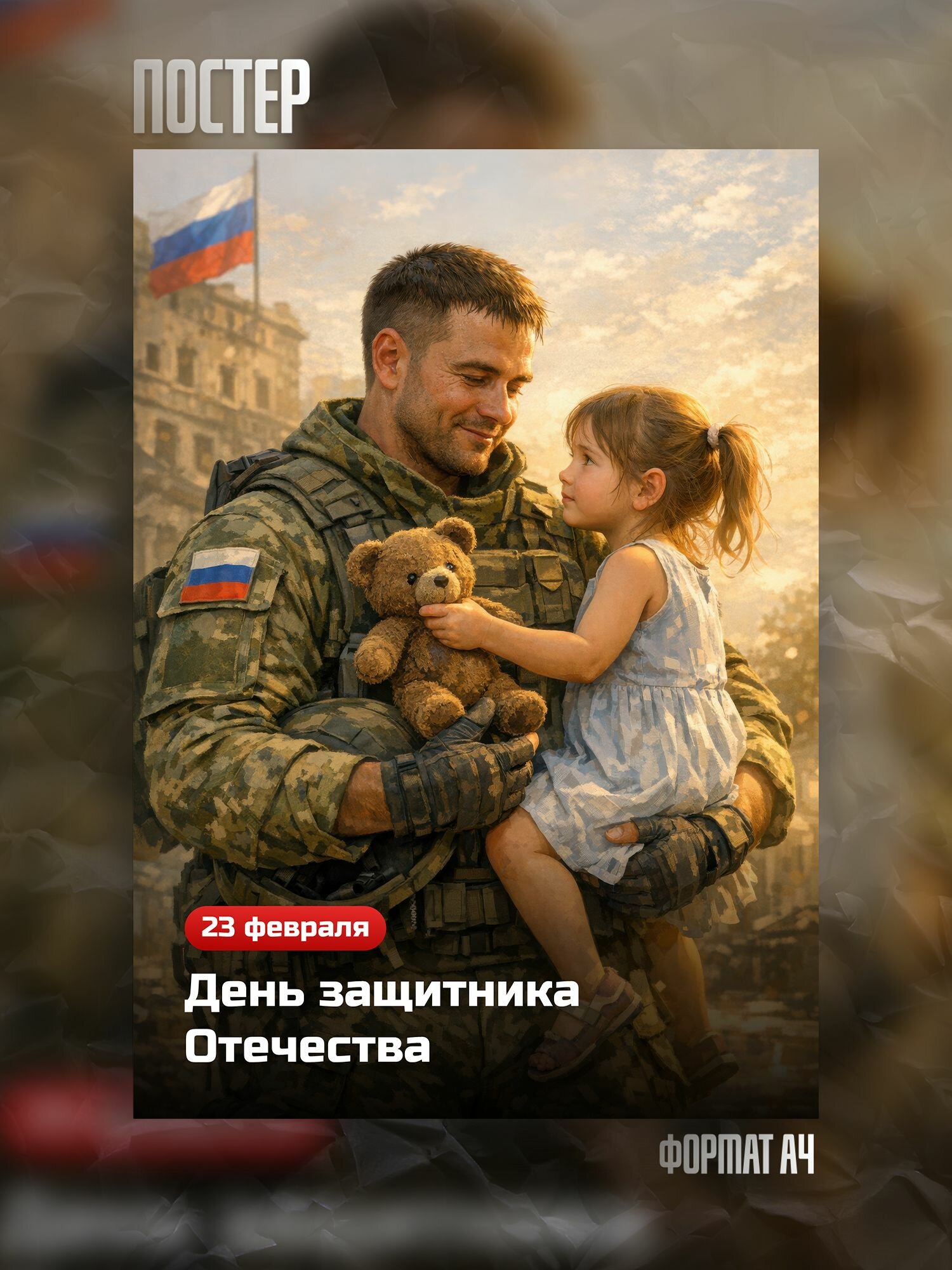 Плакат 23 февраля