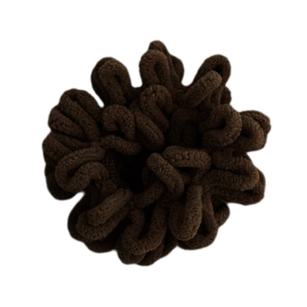 Осенне-зимняя шерстяная резинка для волос с высокой резинкой