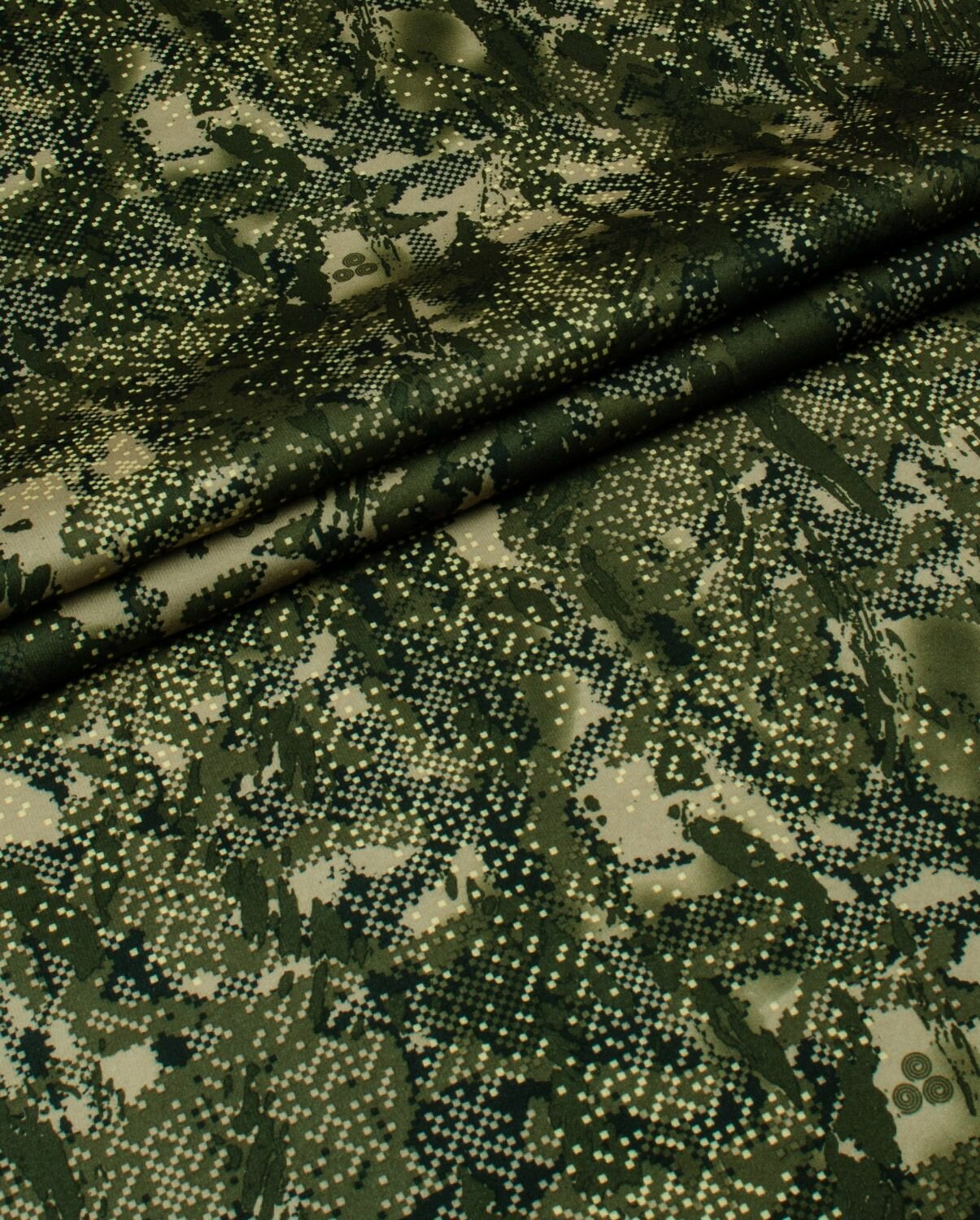 Ткань мембрана для спецодежды Алова камуфляжная, отрез 1 м*148 см, цвет зеленый
