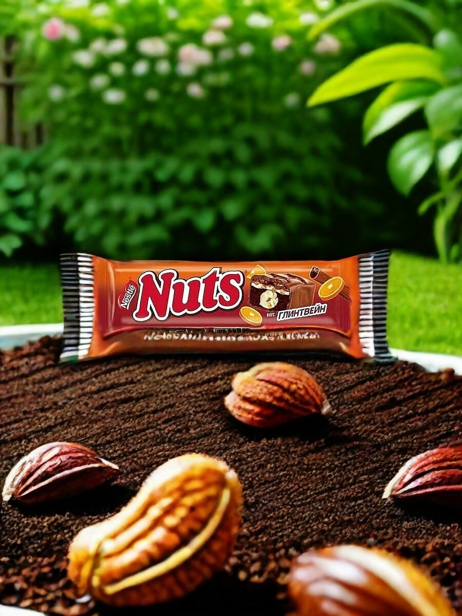 Шоколадный батончик Nuts Duo Глинтвейн , 60г x 12шт