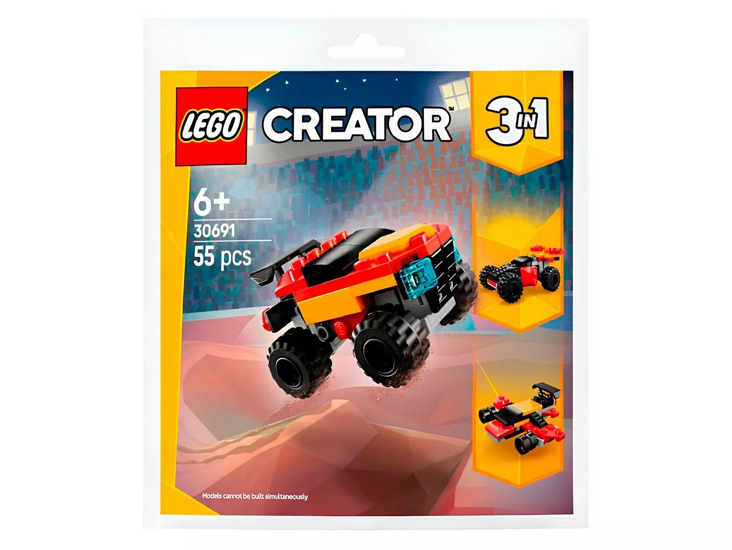 Конструктор LEGO Creator 30691 Мини-грузовик-монстр с откидным верхом ( бумажный полибег )