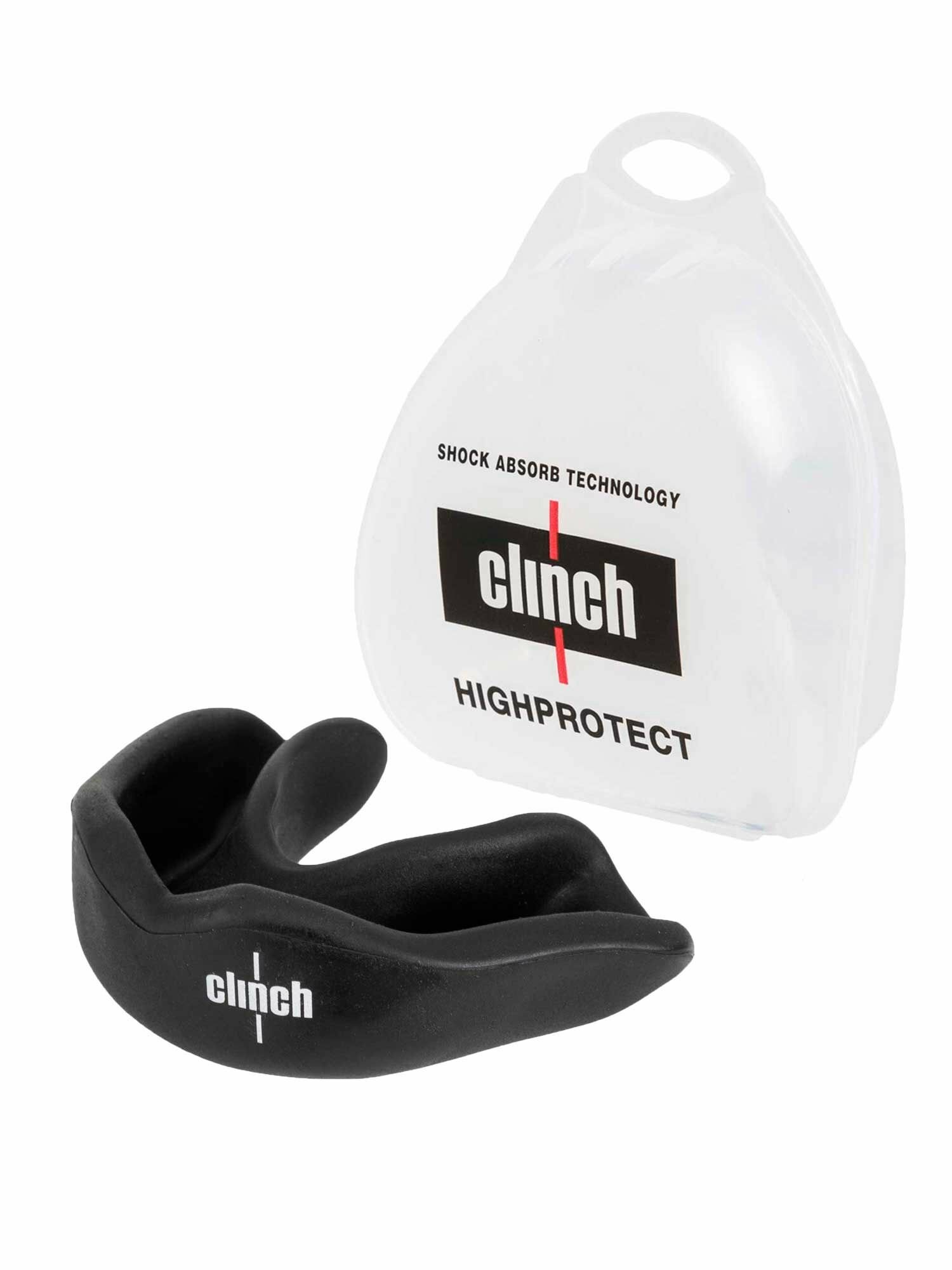Капа одночелюстная Clinch Competition Single Layer Mouthguard черная (взрослая)